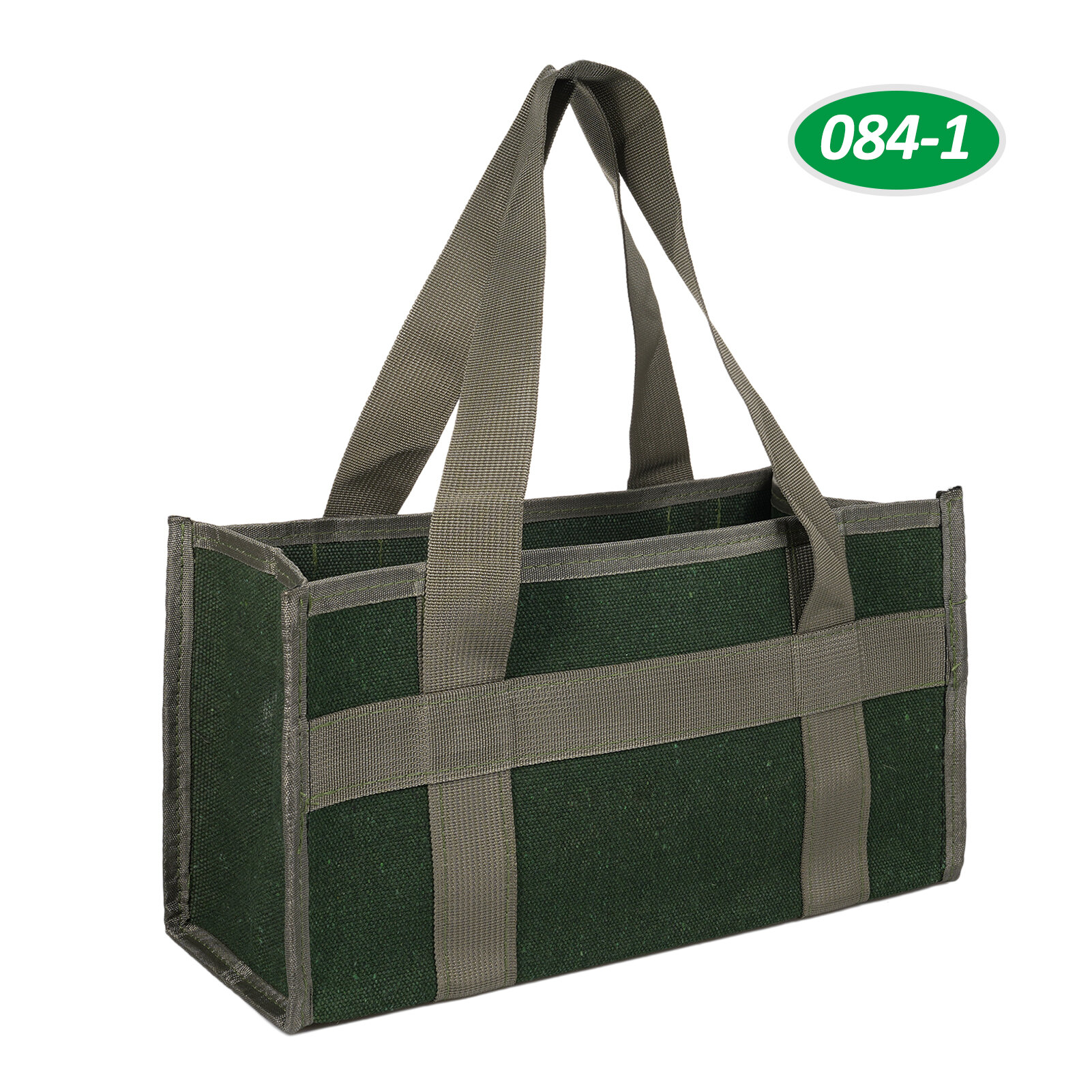 Большая утолщенная износостойкая сумка для хранения инструментов, многофункциональная, портативная, из брезента, зеленая, 084-1