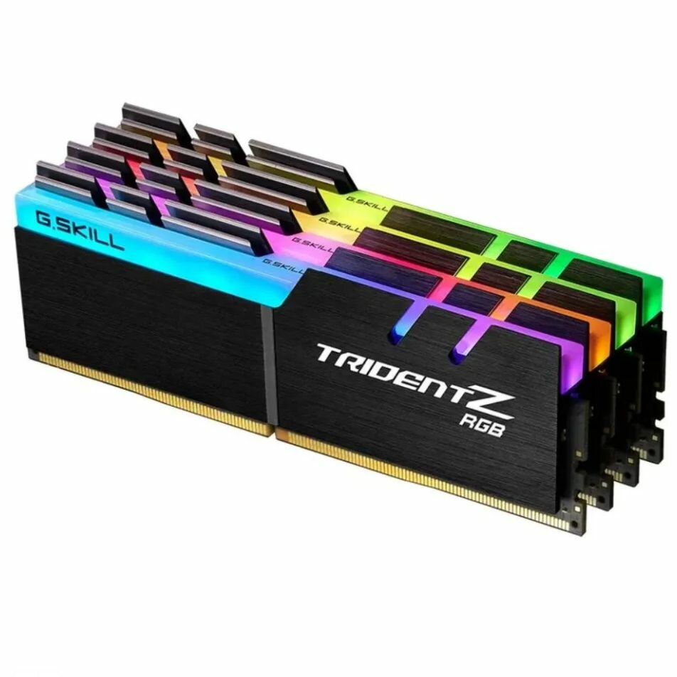 Оперативная память G.Skill Trident Z RGB (F4-3600C18Q-64GTZR) DIMM DDR4 64 ГБ - 4 шт, 3600 МГц
