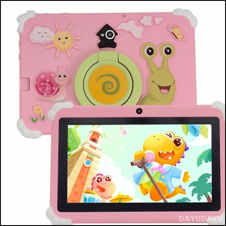 Планшетный компьютер Q70Android13, поддержка русского языка на 8+256 ГБ, подарки для детей, защита от столкновений, бесплатная карта памяти