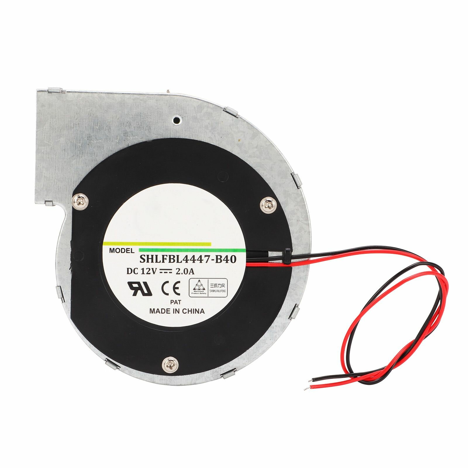 DC12V 2A Бесщеточный центробежный вентилятор 62,49CFM Высокотемпературный охлаждающий вентилятор для центра обработки данных для серверной комнаты