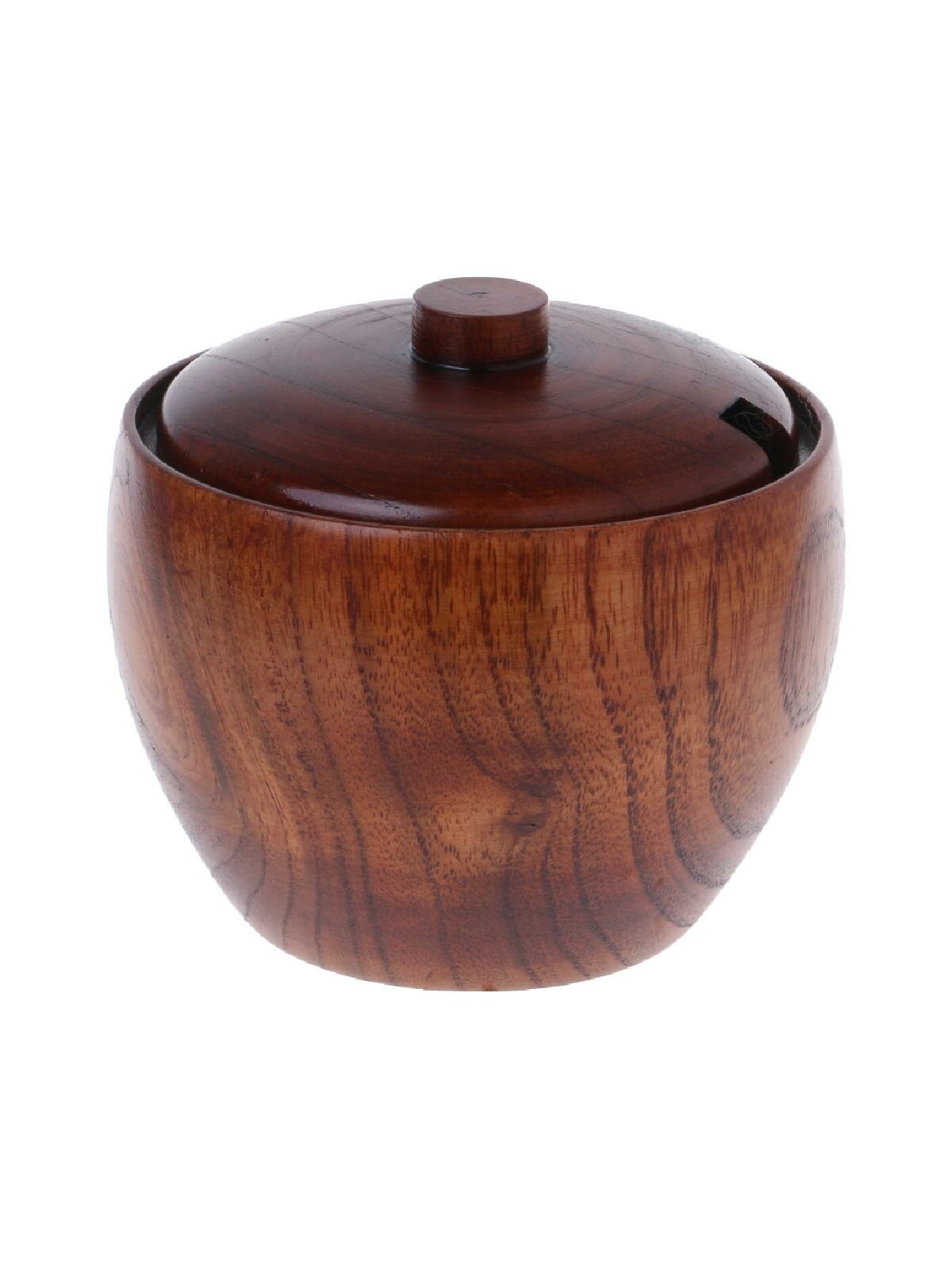 Деревянный Горшок Для Приправ В Японском Стиле, Банки Для Соли, Банка Для Специй С Крышкой Для Кухонного Дома