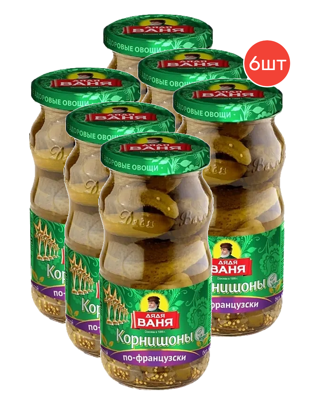 Корнишоны По-французски Дядя Ваня, 460 г 6 шт
