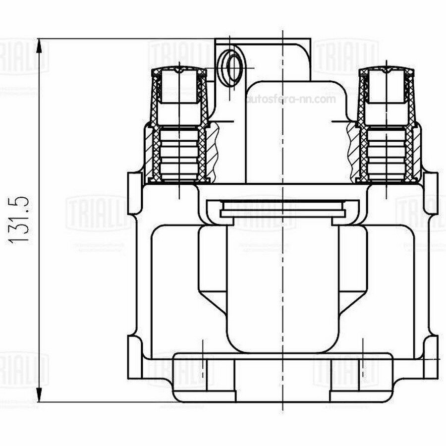 TRIALLI CF208102 Суппорт торм. BMW 3 E30 (82-) зад. прав. d=33мм (CF 208102)