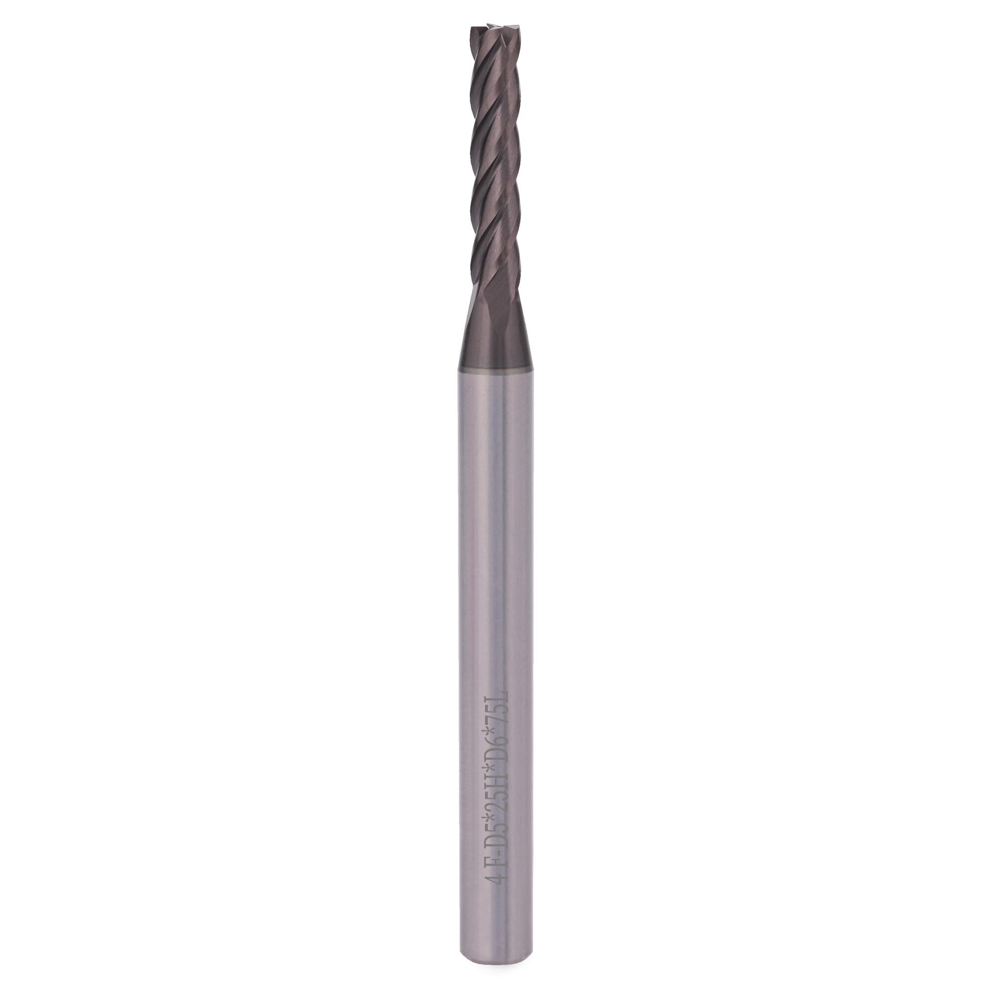 Фреза для нержавеющей стали H-Tools 5,0x75/25мм d06 4z S30 AICrN 6337-050
