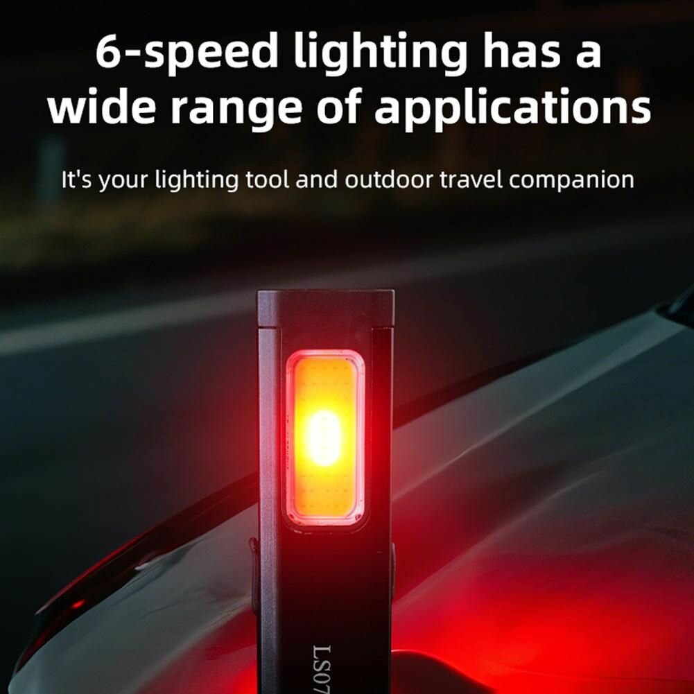 Карманный фонарик с клипсой, (туризм, рыбалка, велопрогулки, тактический)