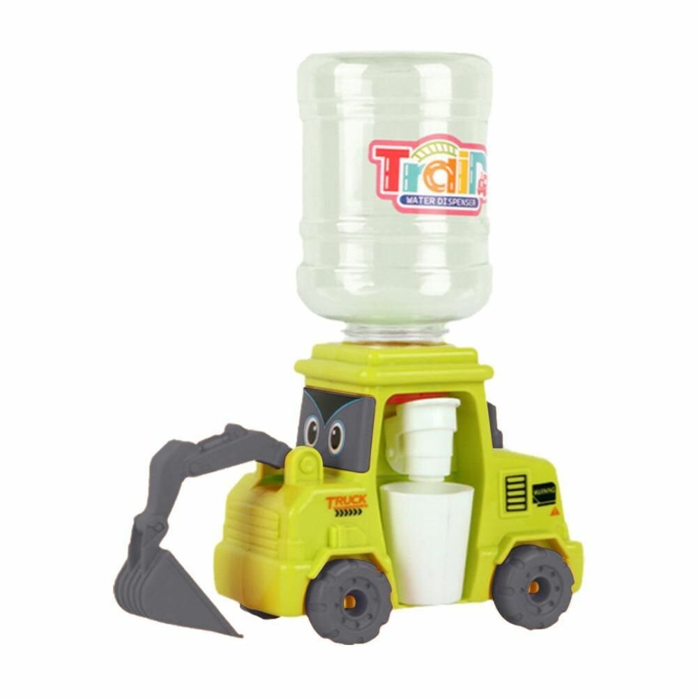 Кулер для воды детский настольный Трактор микс, мини-диспенсер для ребёнка спецтехника