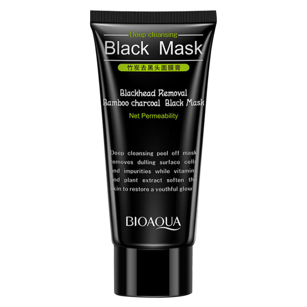 Черная маска для лица и носа от черных точек, глубоко очищающая поры, отшелушивающая маска №2 для чистой и гладкой кожи