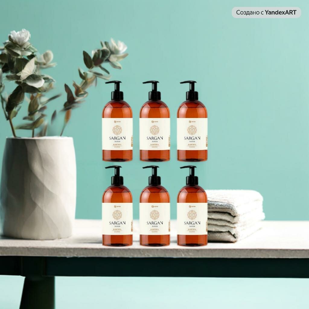 Шампунь для волос Grass Sargan, для всех типов волос, 300 мл, 6 шт