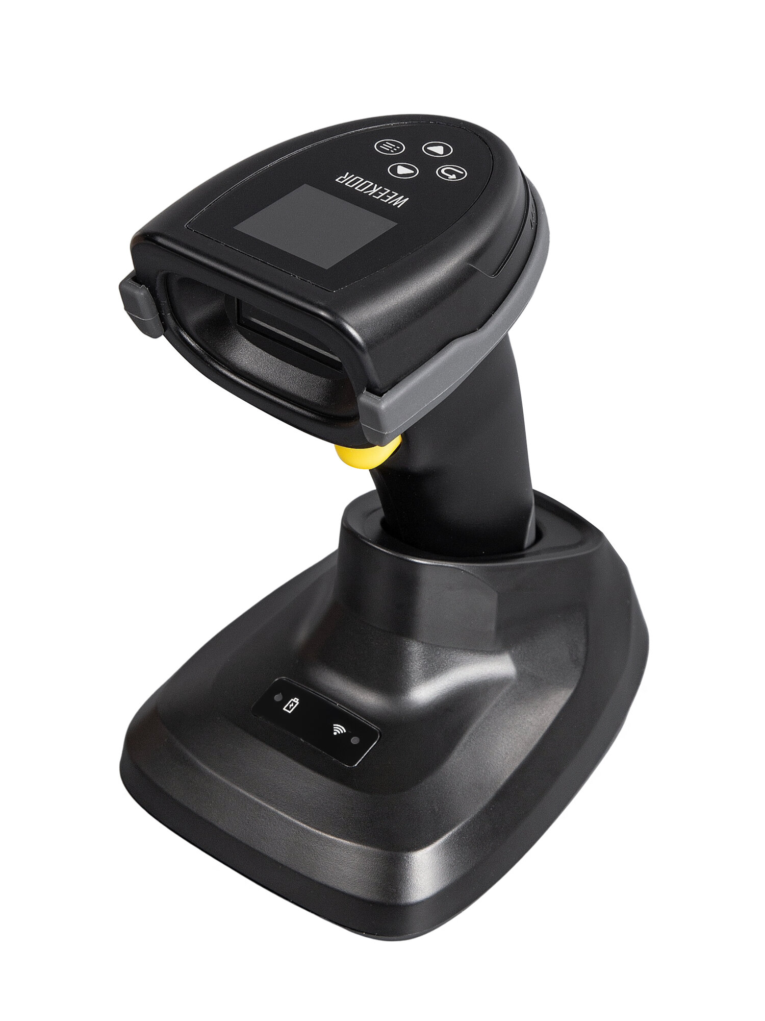 Беспроводной 2D сканер штрихкода WEEKOOR A66DZ-P с дисплеем и зарядной станцией для маркировки, Честный знак, QR,1D