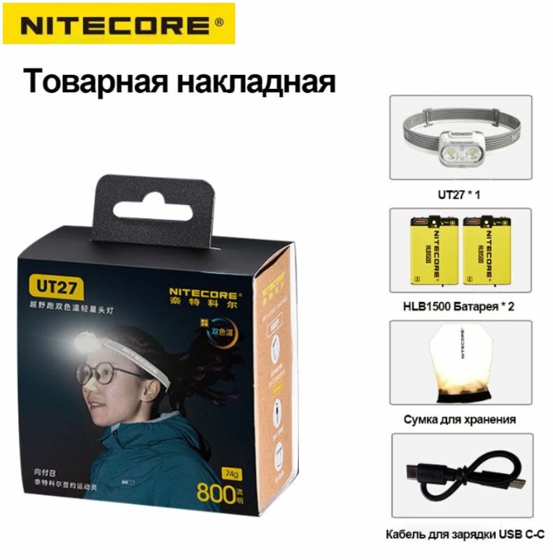 Фонарь-прожектор NITECORE UT27