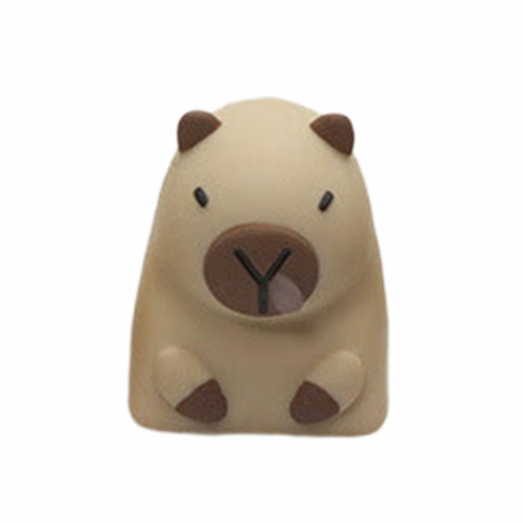 Эргономичные ключевые колпачки с капибарой, - Большой нос