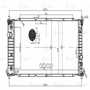 Радиатор охл. для а/м ssangyong new actyon/korando c (10-) at (lrc 17135) LUZAR арт. lrc 17135