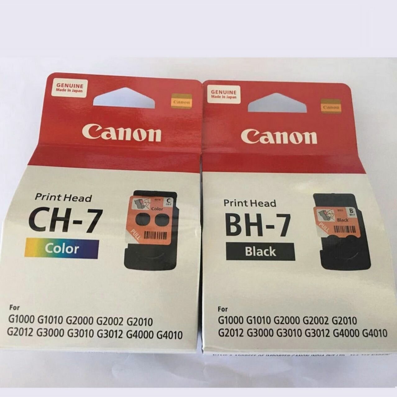 Canon Печатающая головка Canon BH-7 и CH-7 (G1010 G2000 G4010 G4000), оригинал, Набор CMYK, 2 шт