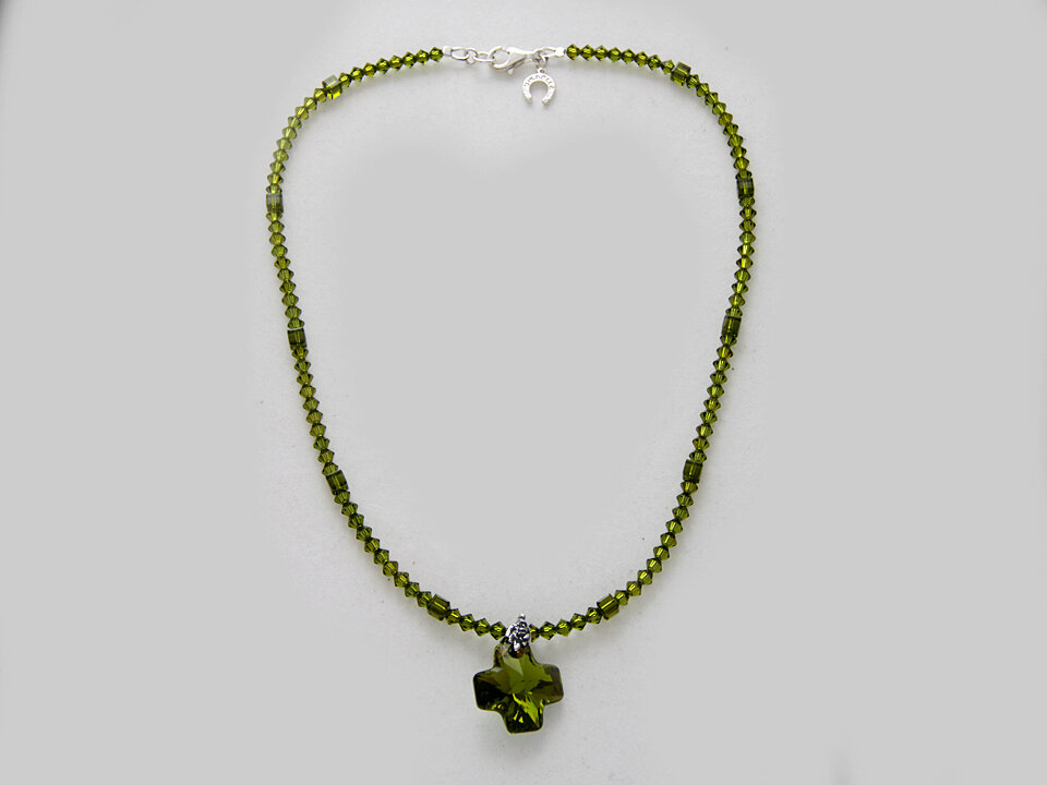 Колье, кристаллы Swarovski