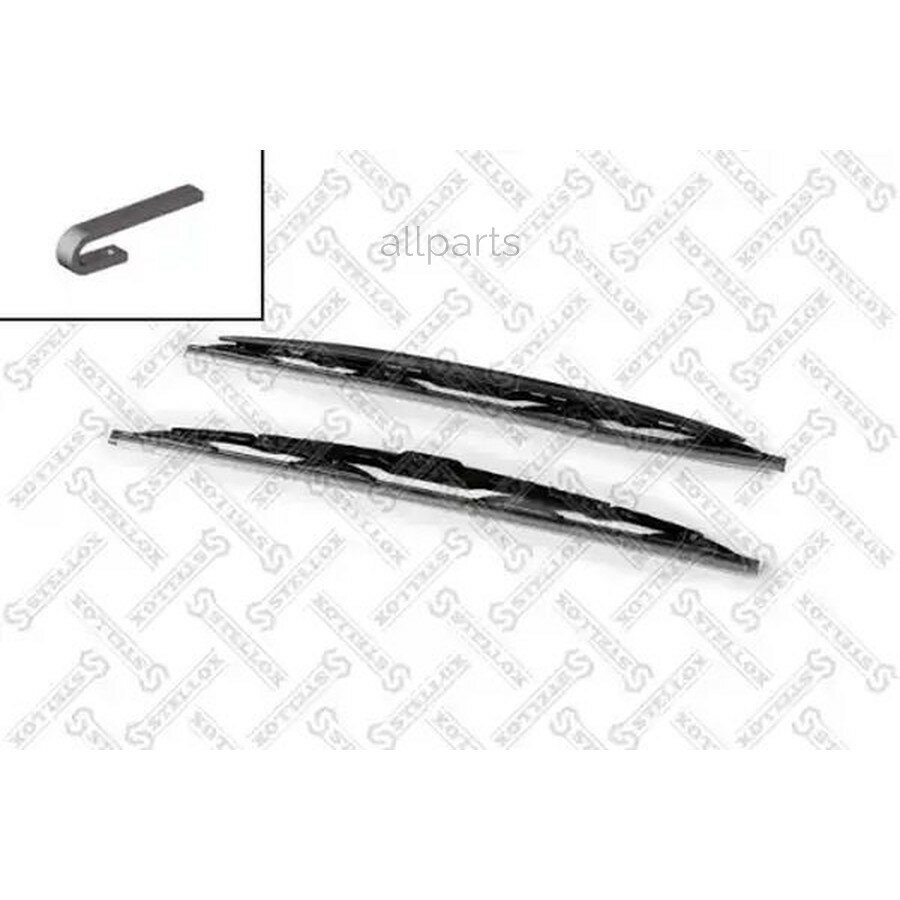 STELLOX 201685SX щетки к-т! каркасн, hook(крючок 9) 475/19'Spoiler+475/19' \ VW Polo all 94-01