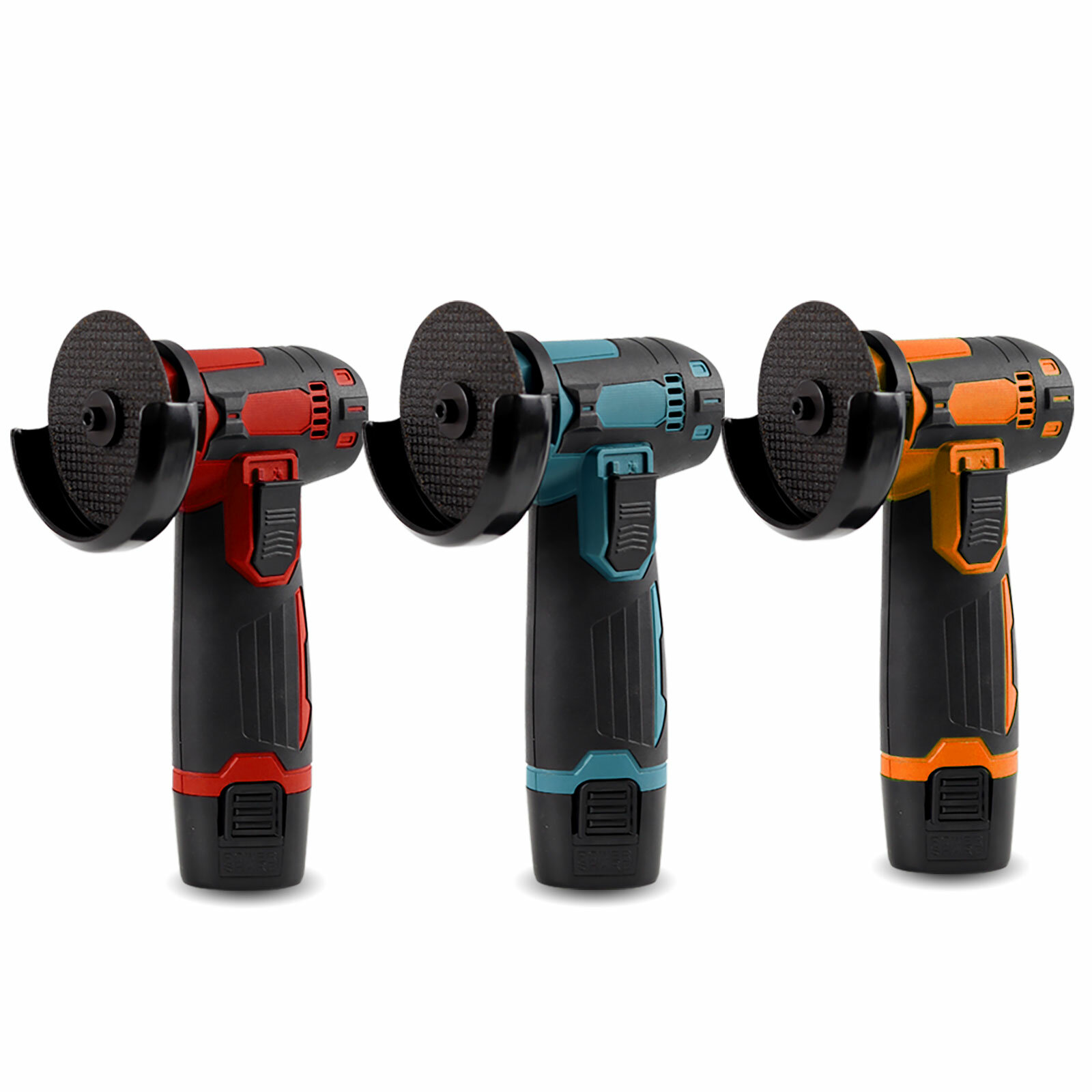 Аккумуляторная УШМ 12V, диск 3in/76мм, 2x1300mAh, зарядка, 6 дисков в комплекте, EU