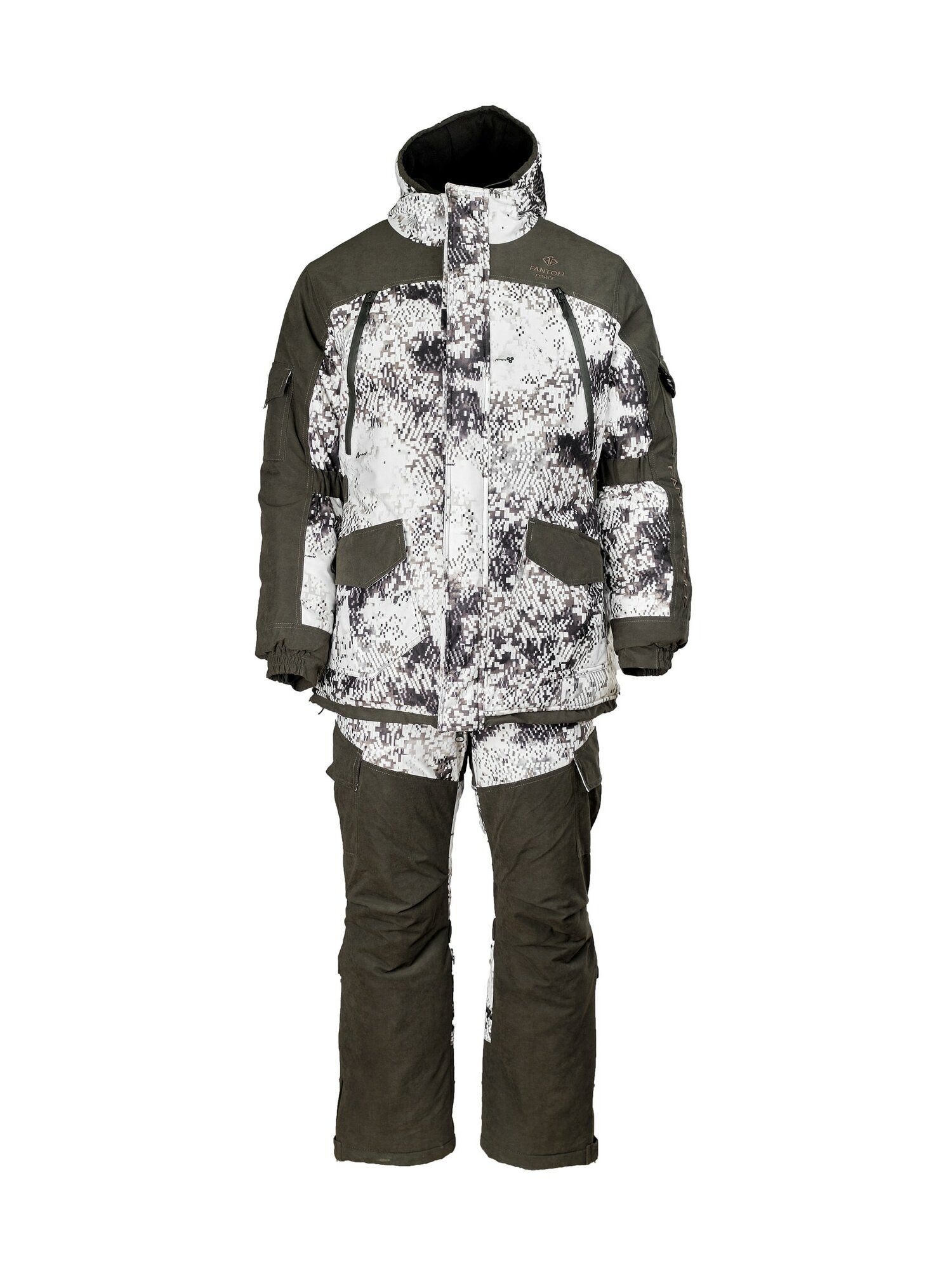 Костюм зимний мужской "NORDPOINT" (ALOVA/FINLYANDIYA) 510-5 Nord Finlyandiya D/GREY 19-4305