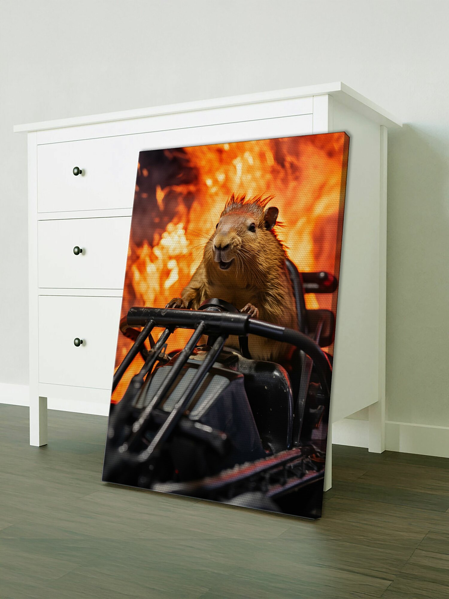 Картина милая капибара 50*70