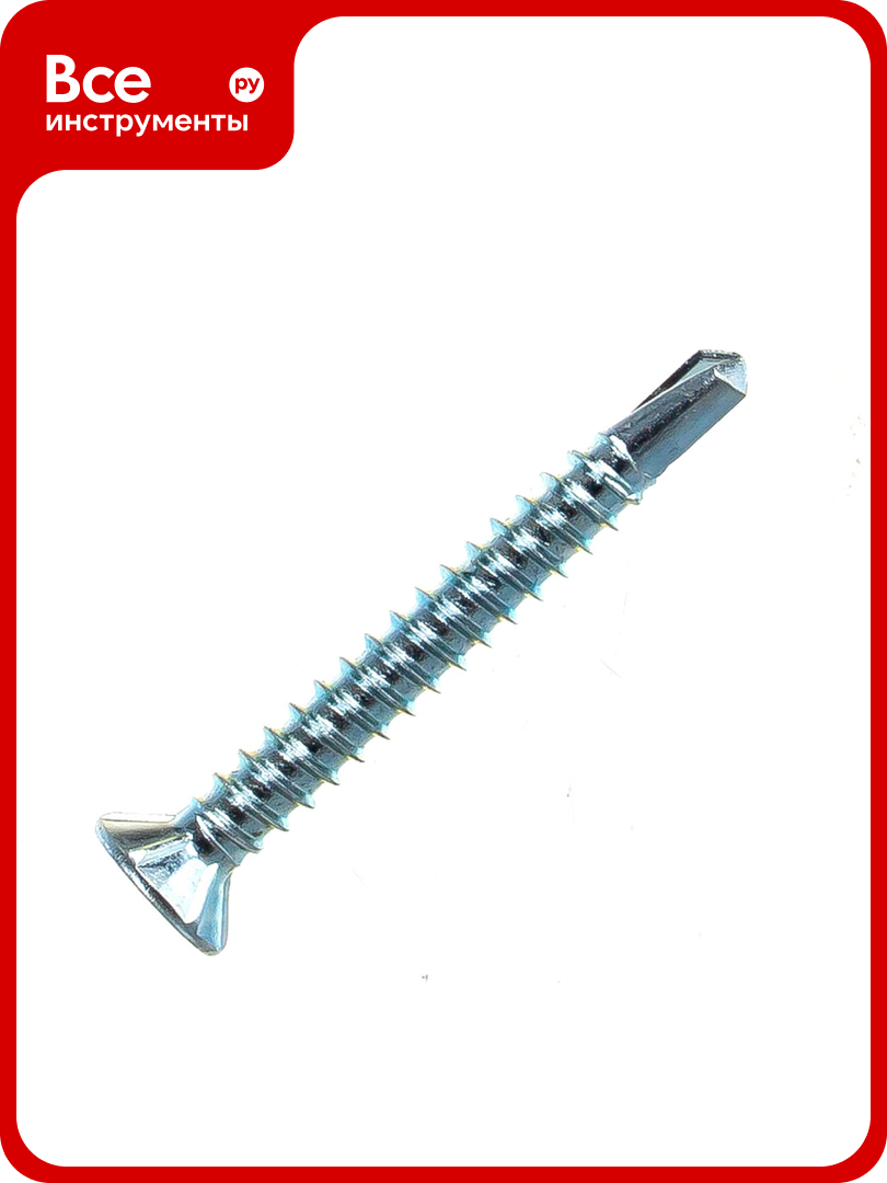 Оконный саморез Качественный крепеж 3.9х32 белый сверло 230 шт 0300091 КЧ