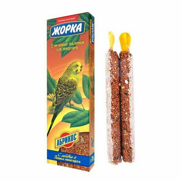 Медовые палочки Жорка для попугаев (Абрикос)