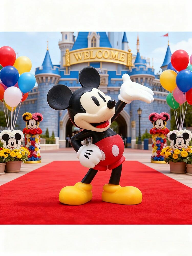 Модель Микки Мауса ручной работы из серии Disney Mickey Miaomiao House с вилкой на талии