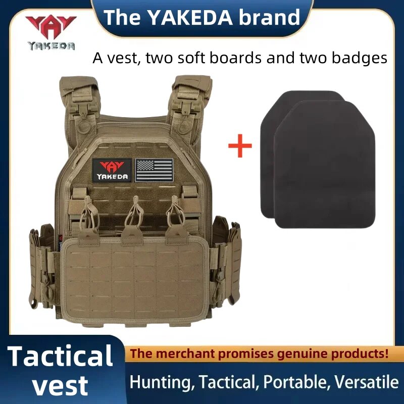 YAKEDA Тактический жилет бежевый, 6094