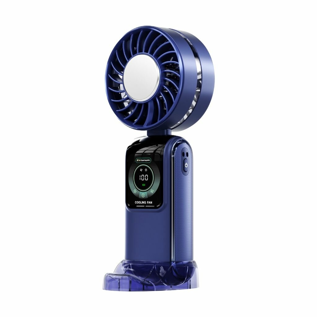 N106 высокоскоростной ручной вентилятор с охлаждением - синий, один комплект