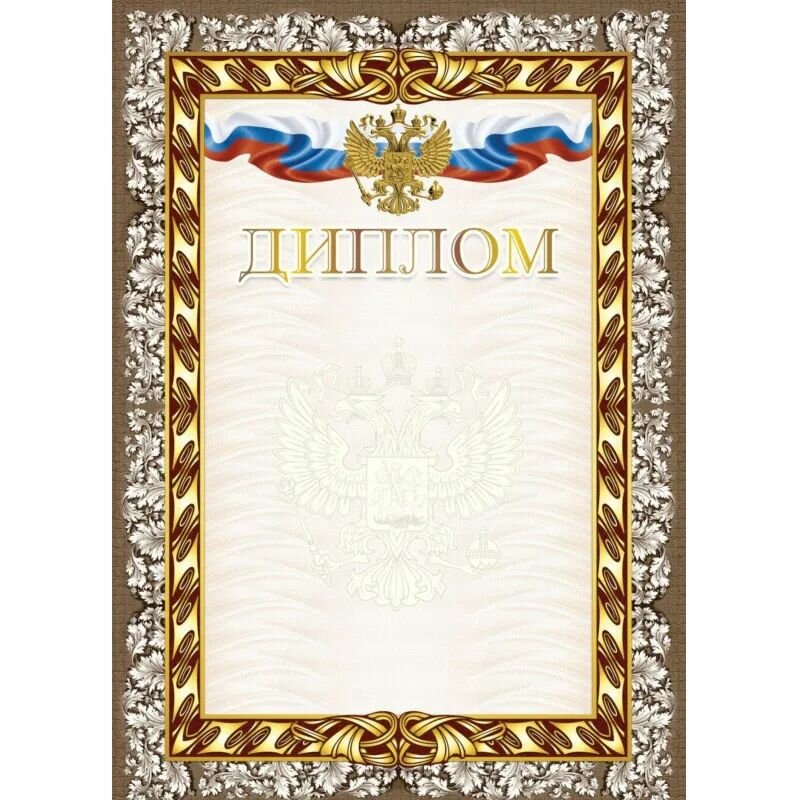 Диплом А4 с гербом арт. КЖ-1624 10шт в упаковке