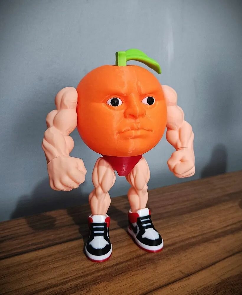 Фигурка УДин Дин Дин Дин Дун, апельсин качок, Мем Итальянский