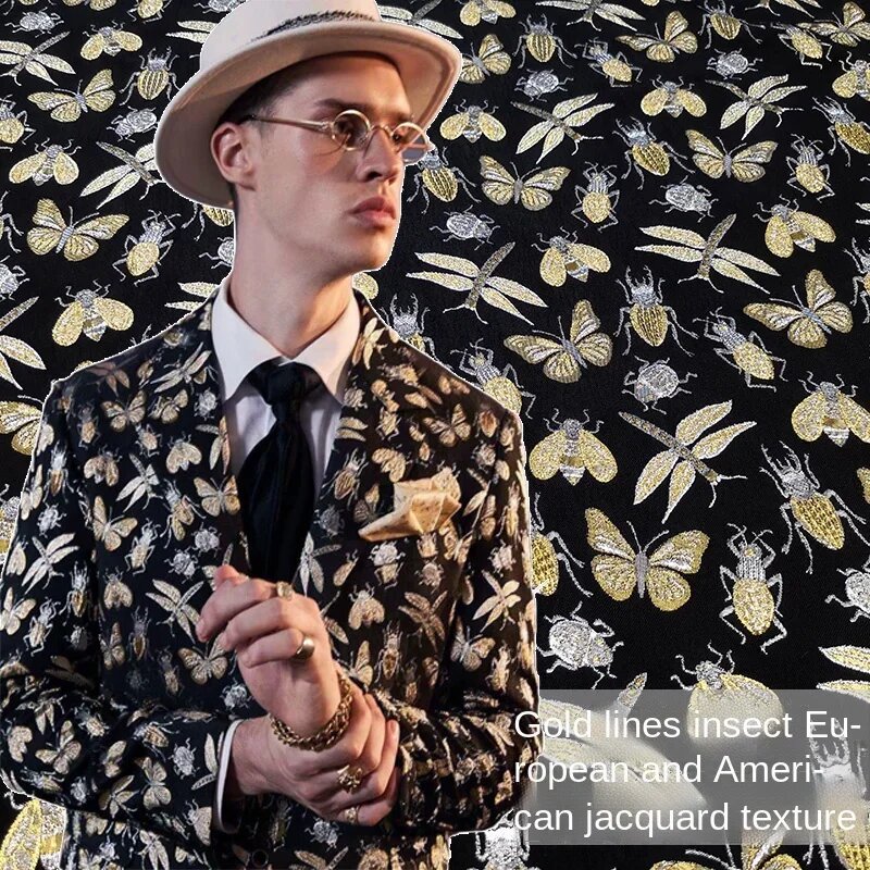 Золотая жаккардовая парча, 1 метр 1 meter