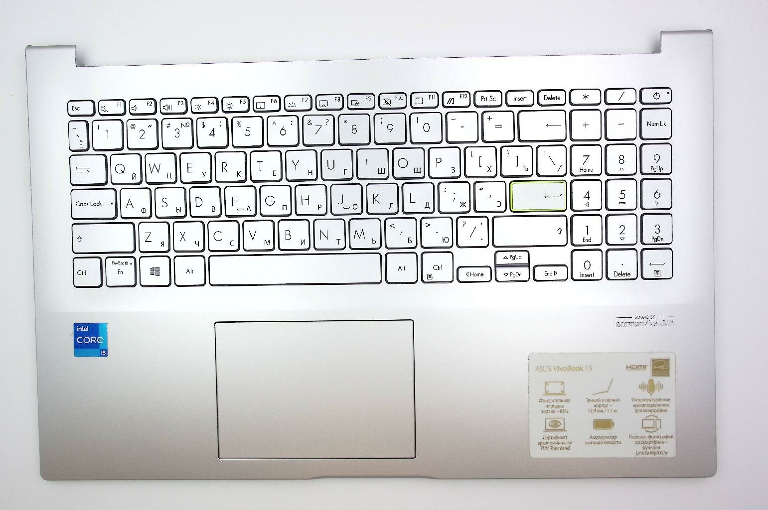 Топкейс для ноутбука ASUS X513FP, X513FA, X513EA