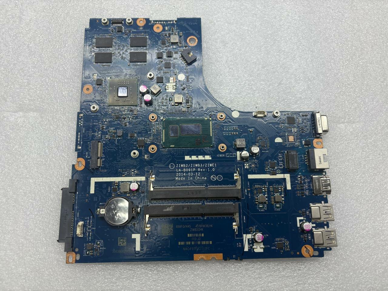 Материнская плата Lenovo LA-B091P донор компонентов (039318)