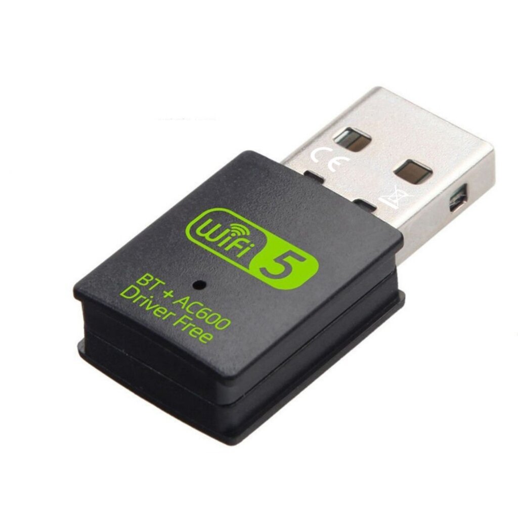 Высокоскоростной Интернет-Адаптер Mini USB WiFi Adapter 600 Мбит/с Двухдиапазонный Беспроводной Интернет-Ключ для Использования за компьютером