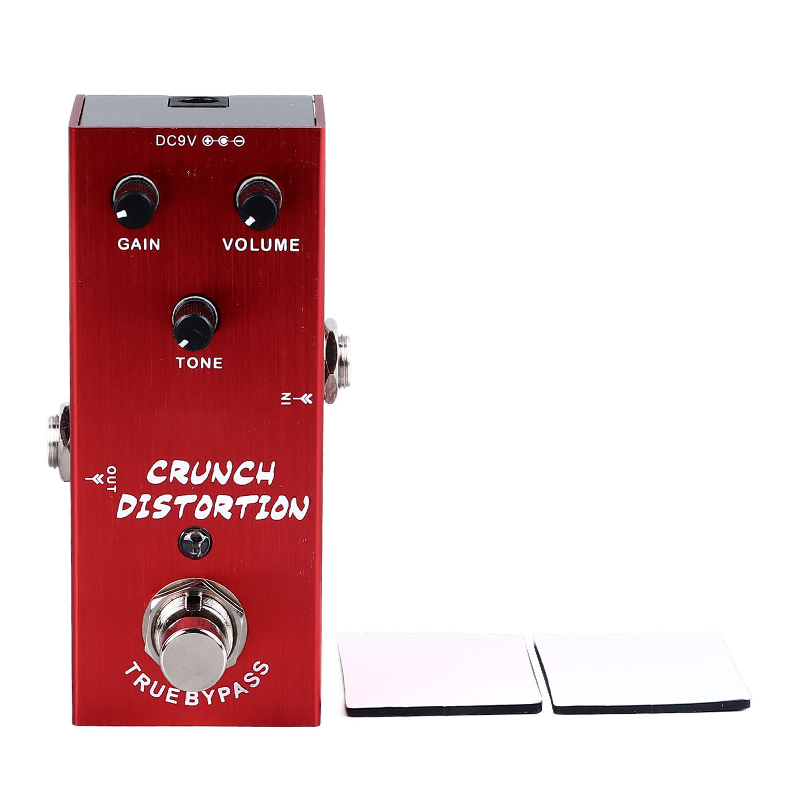 Гитарный эффект-дисторшн с металлическим корпусом, многотональная педаль эффектов для электрогитары, регулировка AN‑05, красный