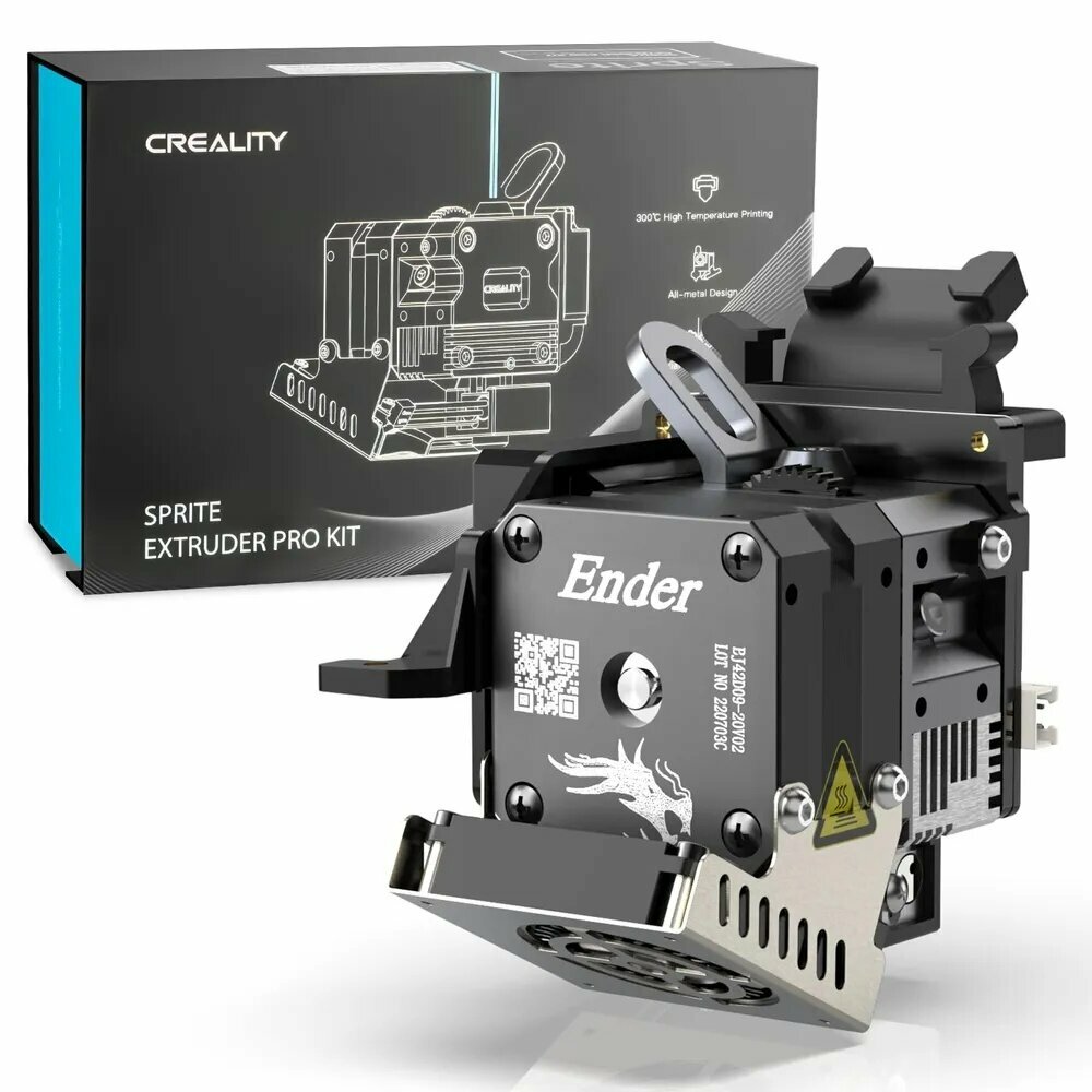 3D-принтер. Creality Sprite экструдер Pro Kit, прямой привод, двойная шестерня, все металлический, высокотемпературный (до 300 C), для Ender-3 S1/S1 Pro/V2/Neo