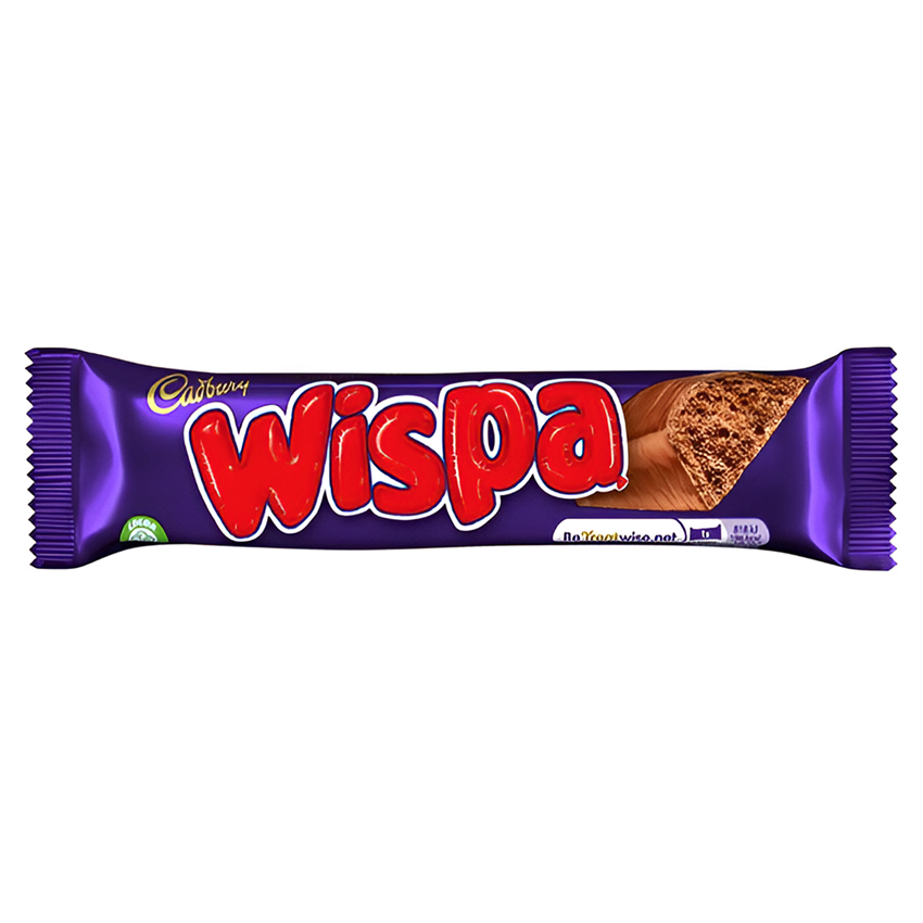 Cadbury wispa пористый молочный шоколад 39 гр