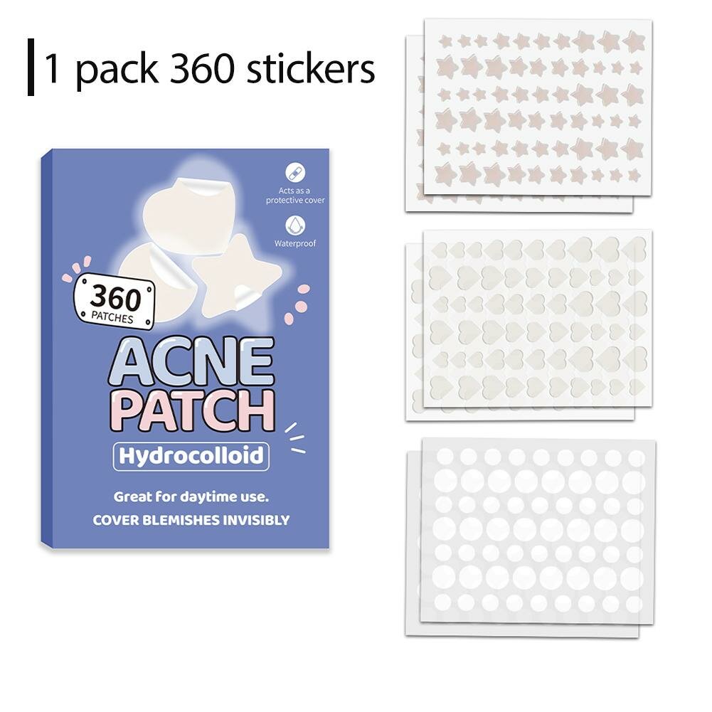 Патчи от прыщей и акне пластыри уходовые точечные, 360шт.