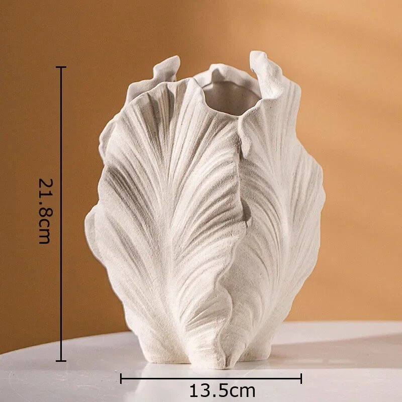 Керамическая ваза Carambola Белый, B-white