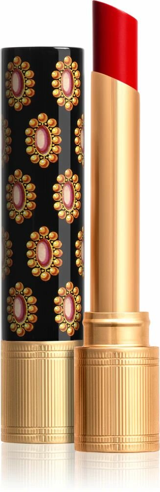 Gucci Beauty Увлажняющая губная помада Rouge de Beaute Brillant/оттенок 517 Abbie Maroon Red