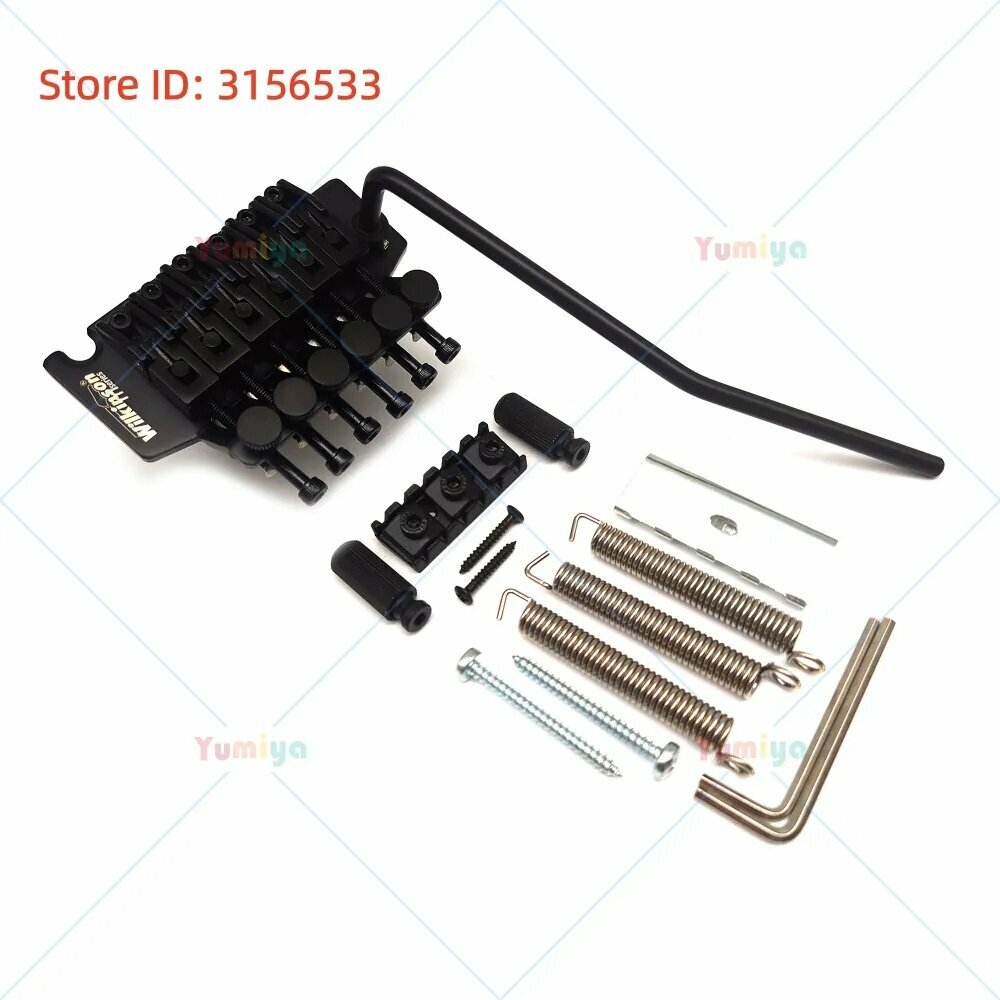 Электрогитара Wilkinson WODL1 с 6 струнами, хромированный мост тремоло с двойным замком, 42 мм, Аксессуары для гитары R2