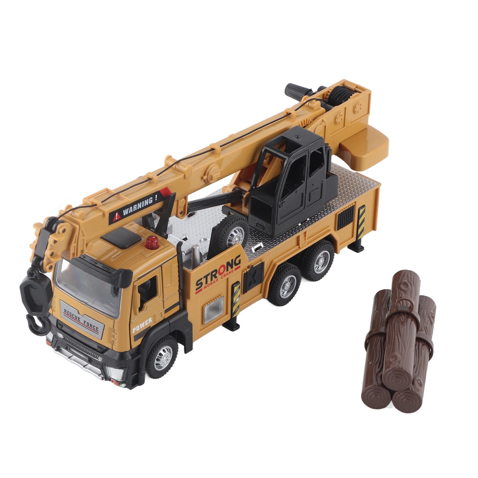 Kids Crane Truck Alloy Friction Dynamic Design Improving Coordination Educational Recovery Vehicle for Holiday Gift