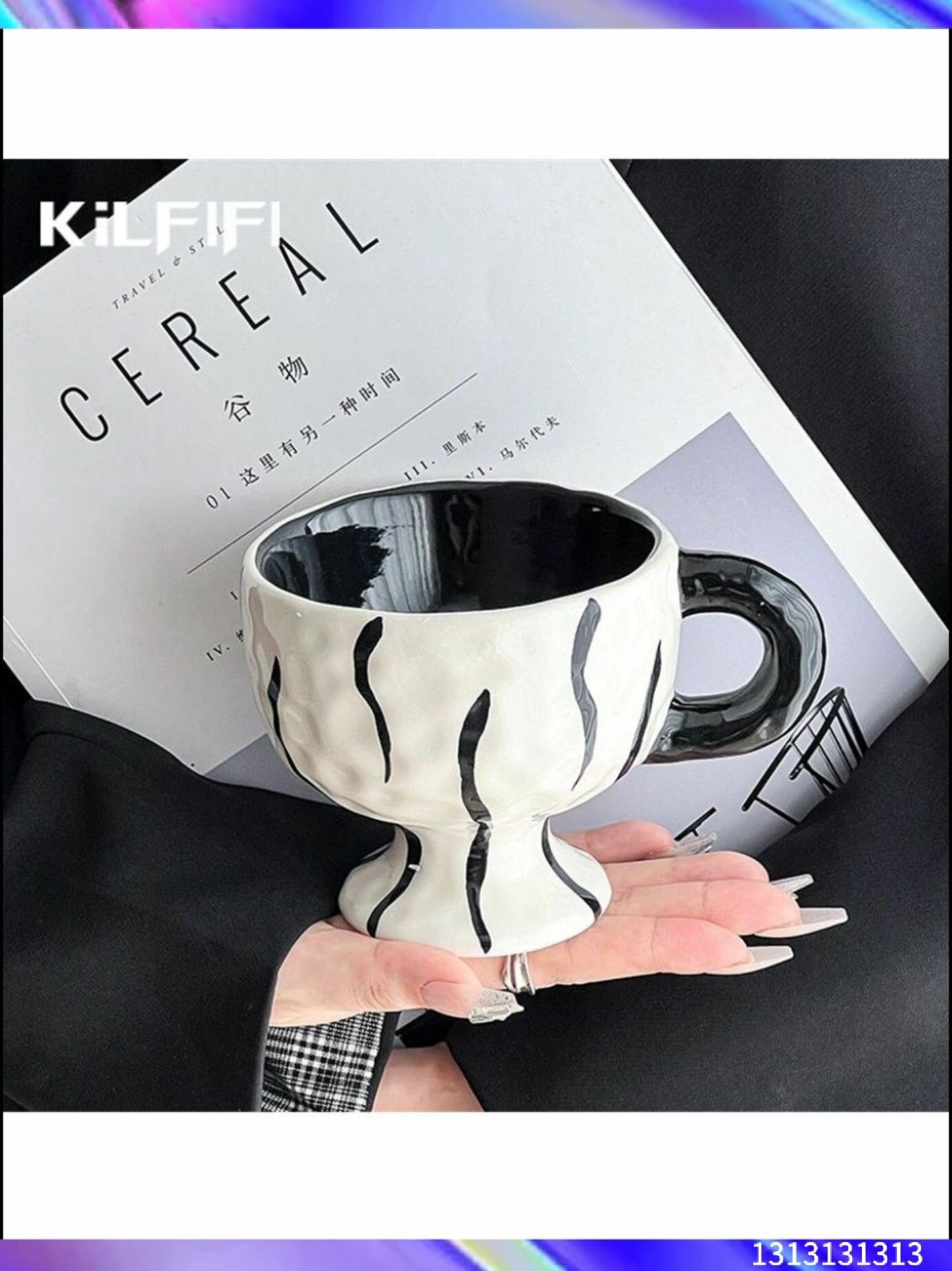 Эксклюзивная модель чайной кружки из фарфора
