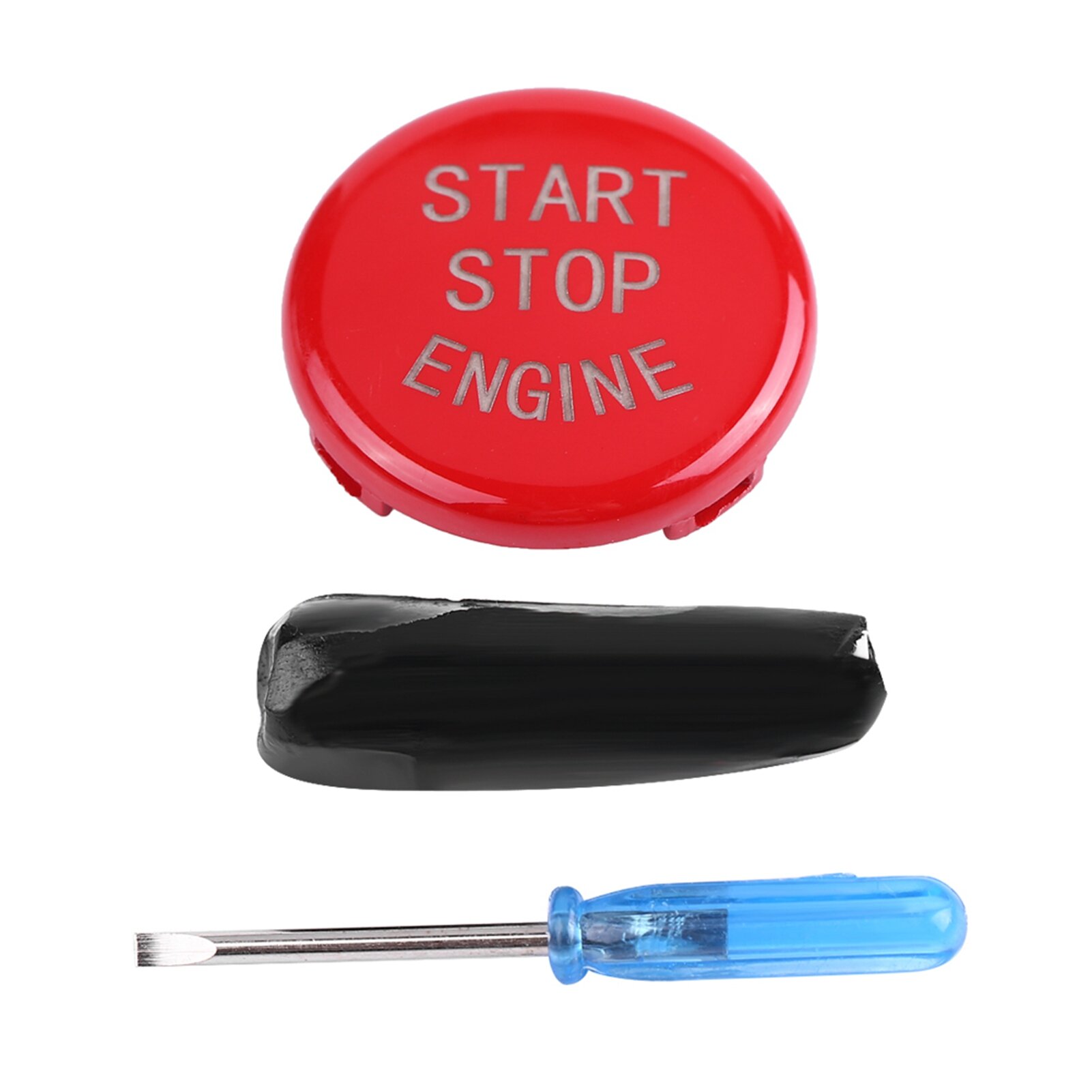 Кнопка запуска двигателя Car One Key, крышка замка зажигания для BMW E Disk, нижняя часть (красная)
