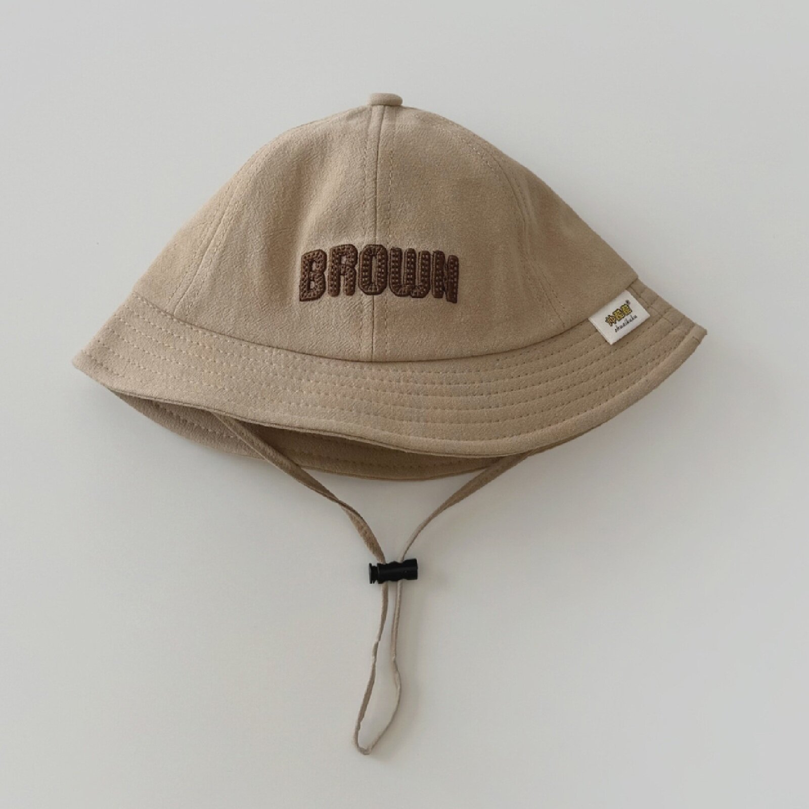 Шапка для рыбалки детская с алфавитной вышивкой солнцезащитная, обхват головы 47-49 см, подходящая для возраста 8 месяцев-3 года, сезон весна и осень, ширина козырька 4 см, без регулировки эластичности