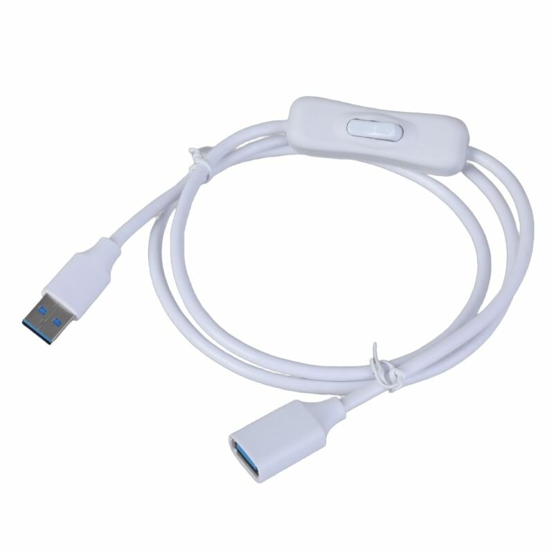Белый удлинитель USB3.0 кабель для передачи данных с переключателем-1 м