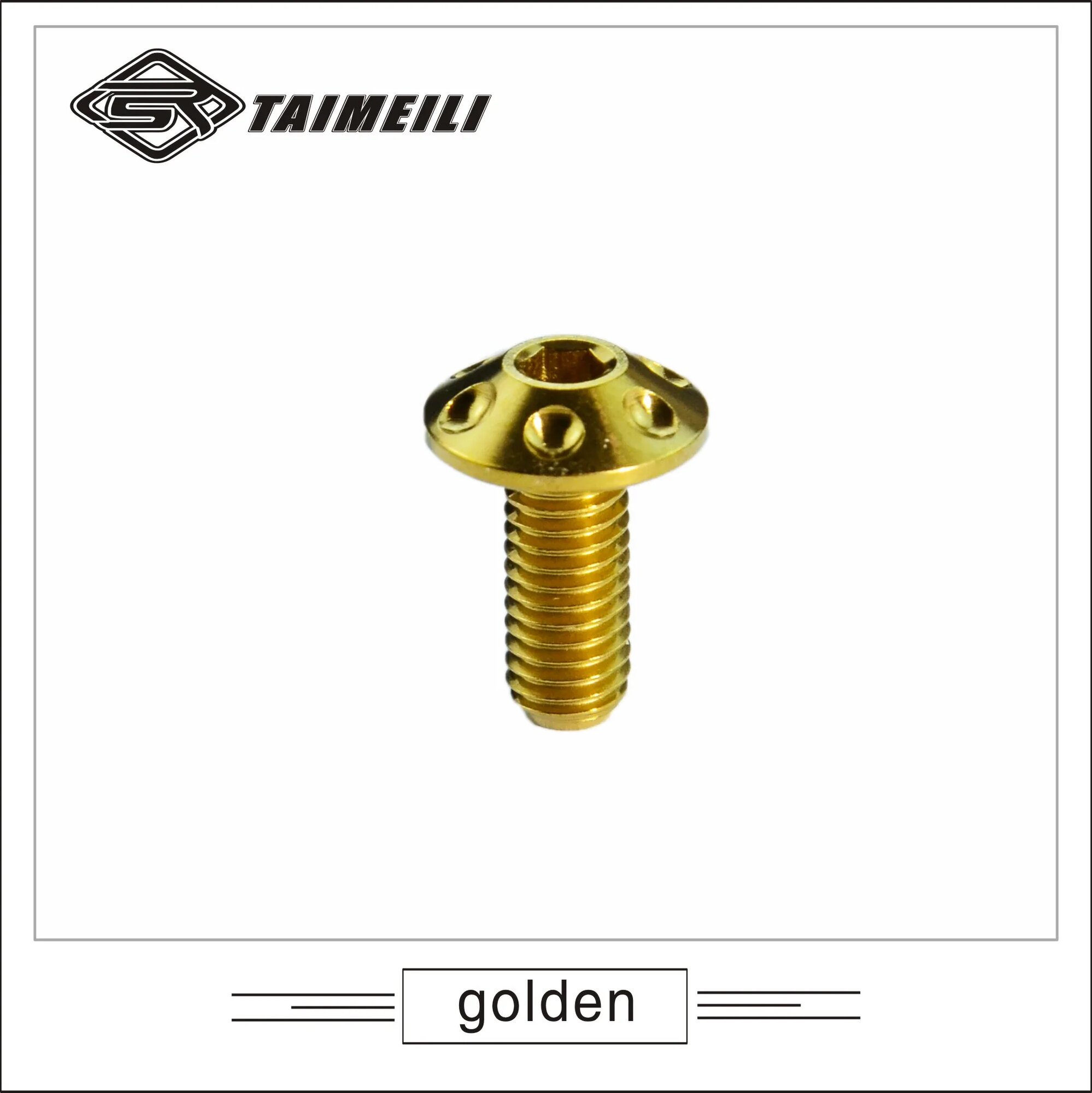 Декоративные винты TAIMEILI из титанового сплава для Ducati V4/1199 Золотой, M5x12mm