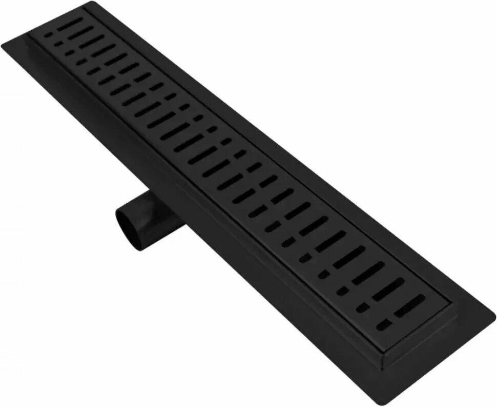 Душевой трап (лоток) Raglo R650.60.06 60 см, с решеткой, перфорированный, черный матовый