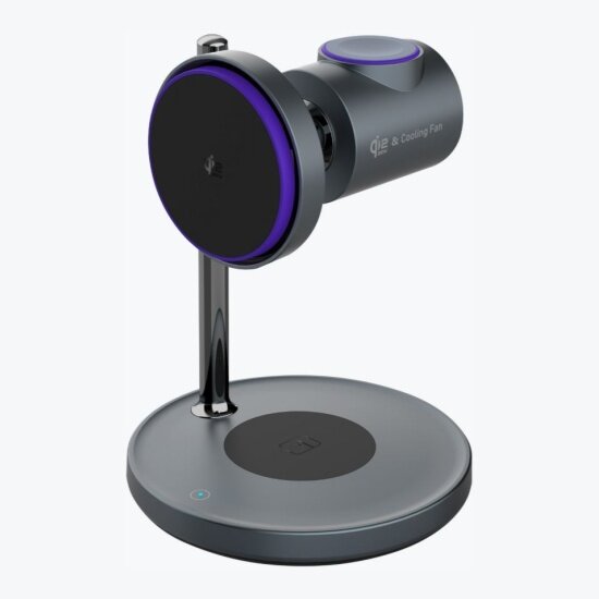 Беспроводное зарядное устройство Deppa 3 в 1 QI2.2 Max Power, серый (23170)