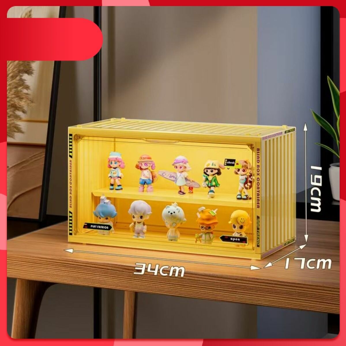 Эксклюзивный магнитный кейс для коллекционных фигурок, складной от пыли