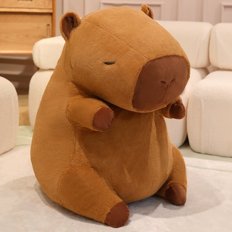 Плюшевая игрушка капибара, очень большая мягкая игрушка-подушка в виде черепахи-капибары, подарок на день рождения для